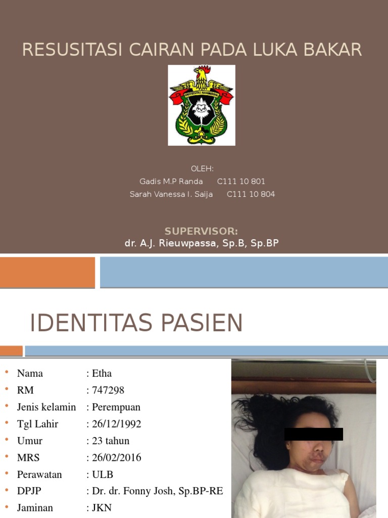 Resusitasi Cairan Luka Bakar | PDF