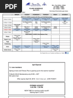 LA FITNESS Class Schedule (Print Version) - PEARL | PDF