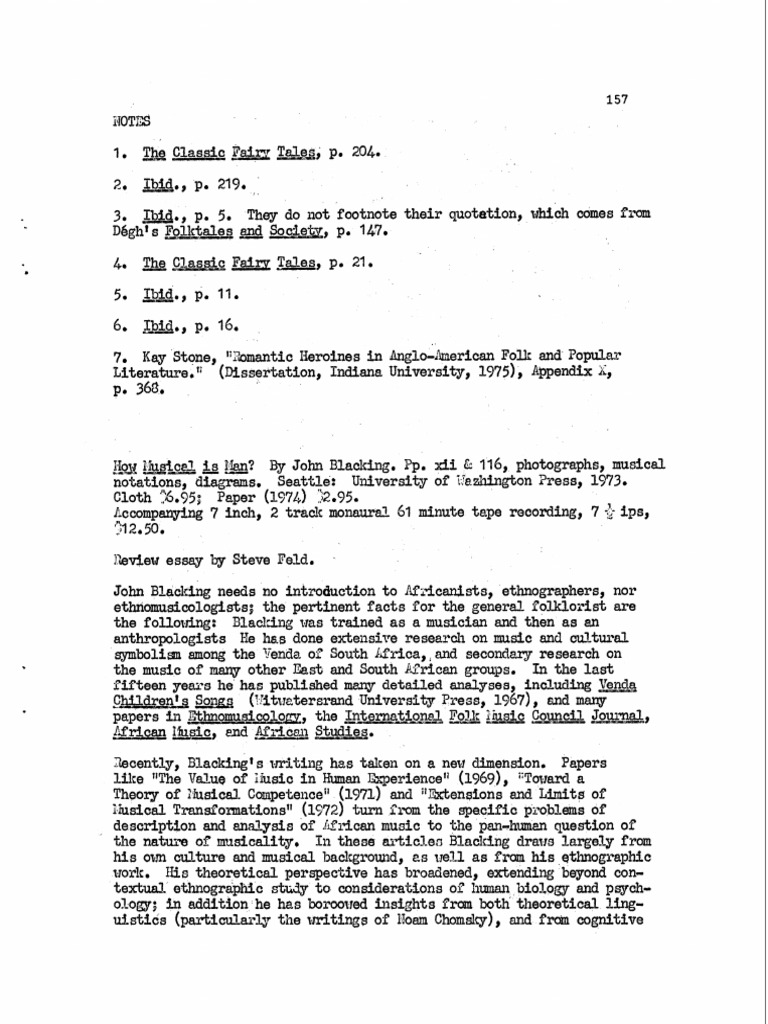 John Blacking How Musical Is Man Review | PDF | Ethnography | Creativity