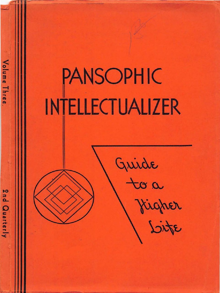 Pansophic Intellectualizer v3 q2 Sep 1937 | PDF | Mysticism | Spirituality
