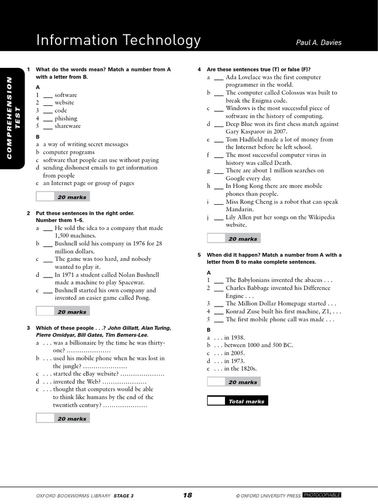 Information Technology: Paul A. Davies | PDF | Alan Turing | Software