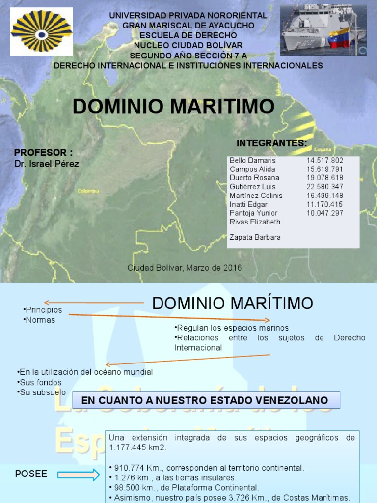 Derecho Internacional Dominio Maritimo | PDF | Aguas territoriales ...