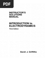 Griffiths. - Electrodynamics 3ed. - Solutions Manual | PDF