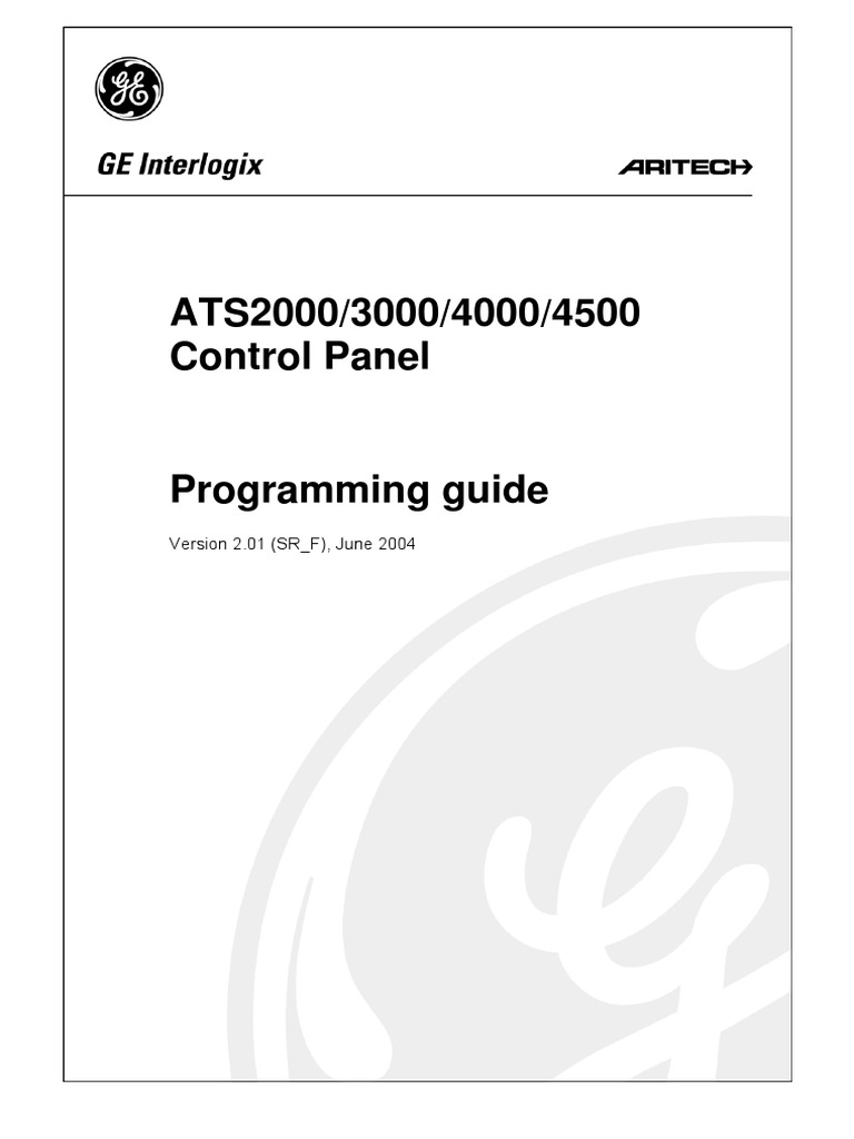 ARITECH ATS Full Programming Manual | PDF | Information And ...