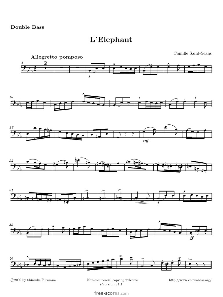 L'Elephant: Double Bass | PDF