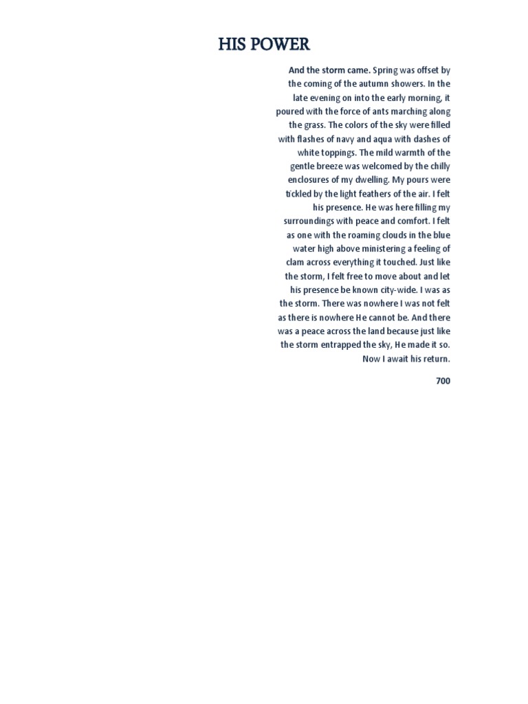 His Power | PDF