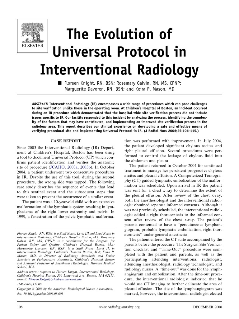 Timeout | PDF | Joint Commission | Radiology