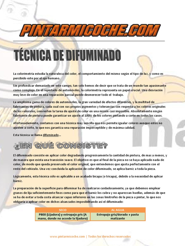 Difuminado de Color | PDF | Color | Pinturas