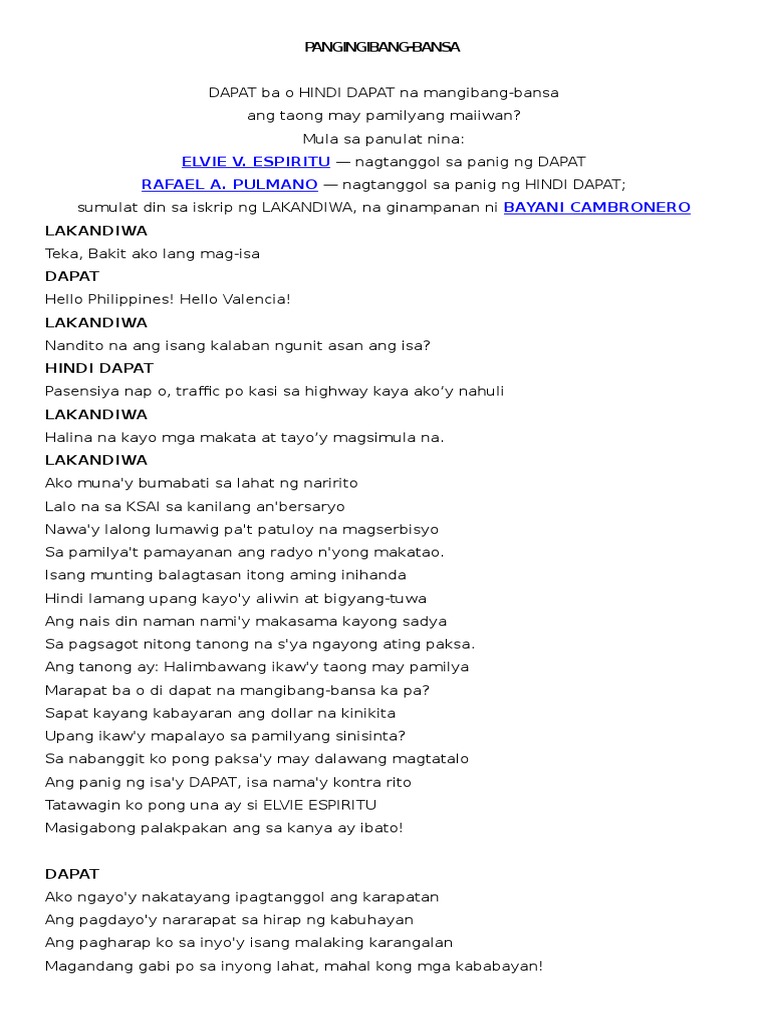 Balagtasan | PDF