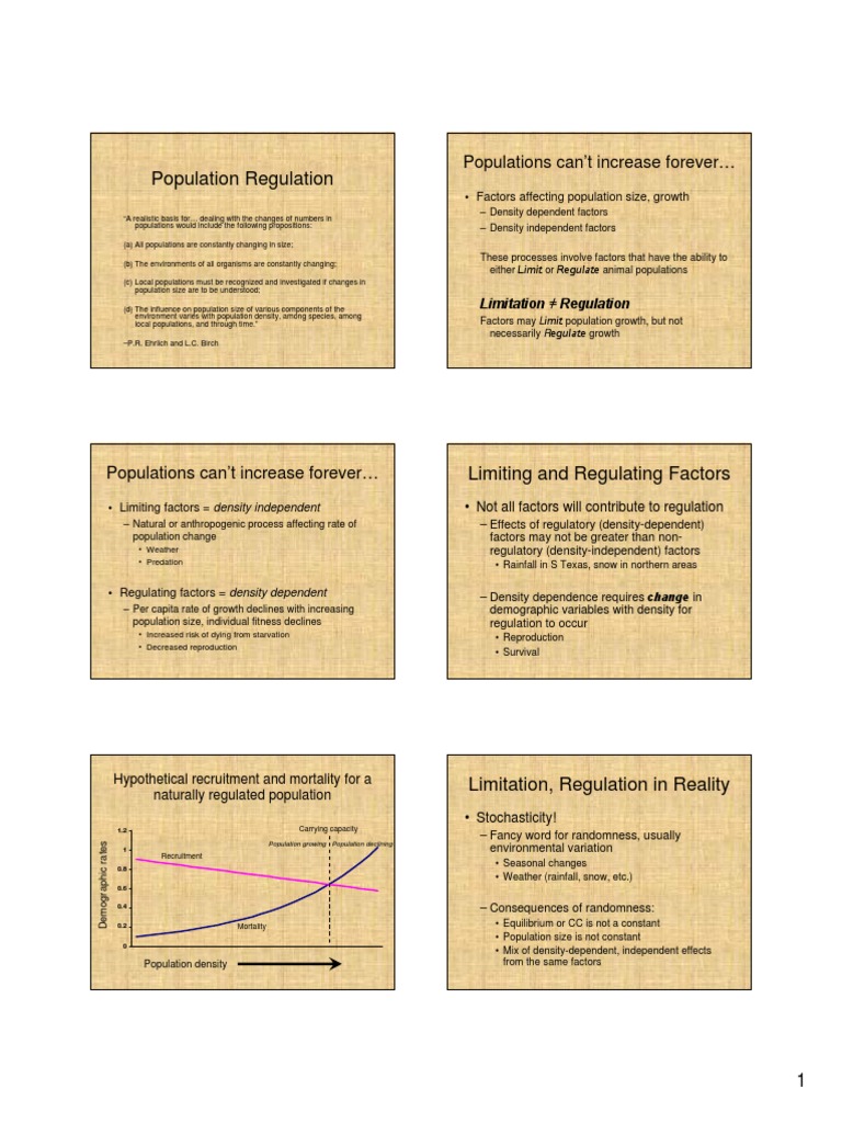Population Regulation | Download Free PDF | Population | Predation