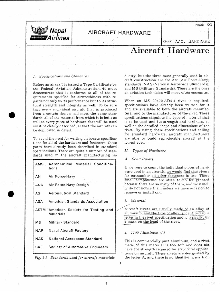 Aircraft Hardware | PDF | Building Materials | Metalworking
