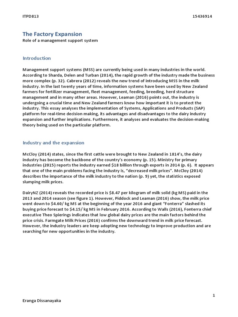 Management Support Systems Pdf Sap Se Enterprise Resource Planning