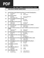 Fundamentals of Accounting - Multiple Choice Questions (MCQ) With ...