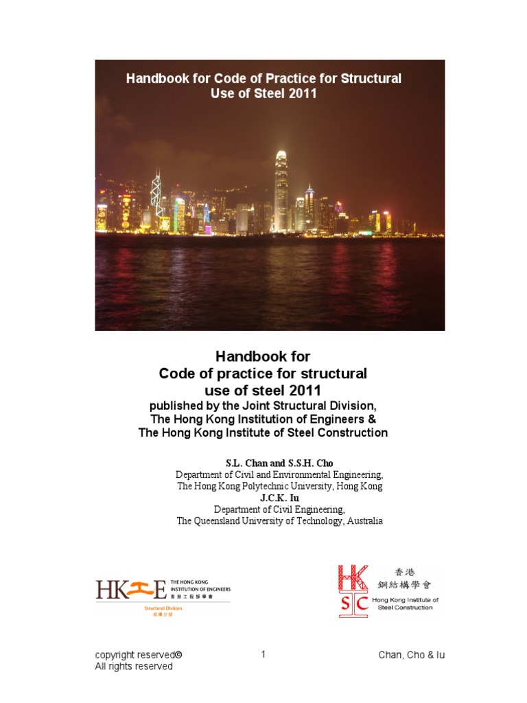Handbook For Code Of Practice For Structural Use Of Steel 2011 Pdf