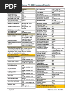 B777 Checklist | PDF | Cockpit | Takeoff