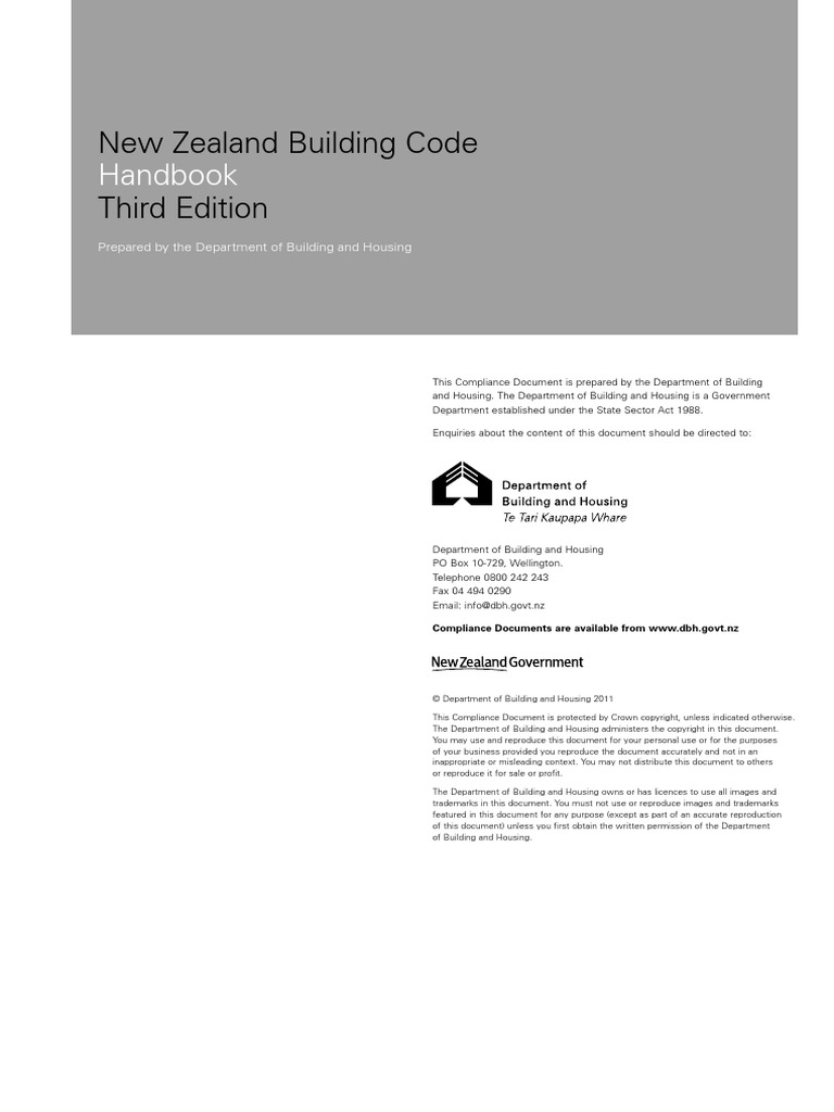 Newzealand Building Code Handbook | PDF | Building Code | Regulatory ...