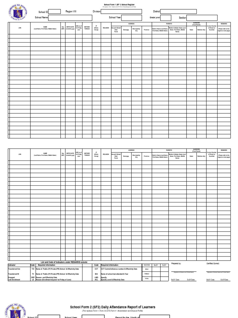 School Forms 1 - 7 PDF | PDF | Teachers | Curriculum