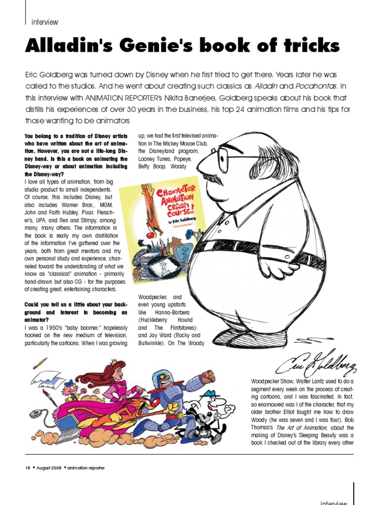 Interviewing Eric Goldberg, Animation Reporter | Animation | Walt Disney