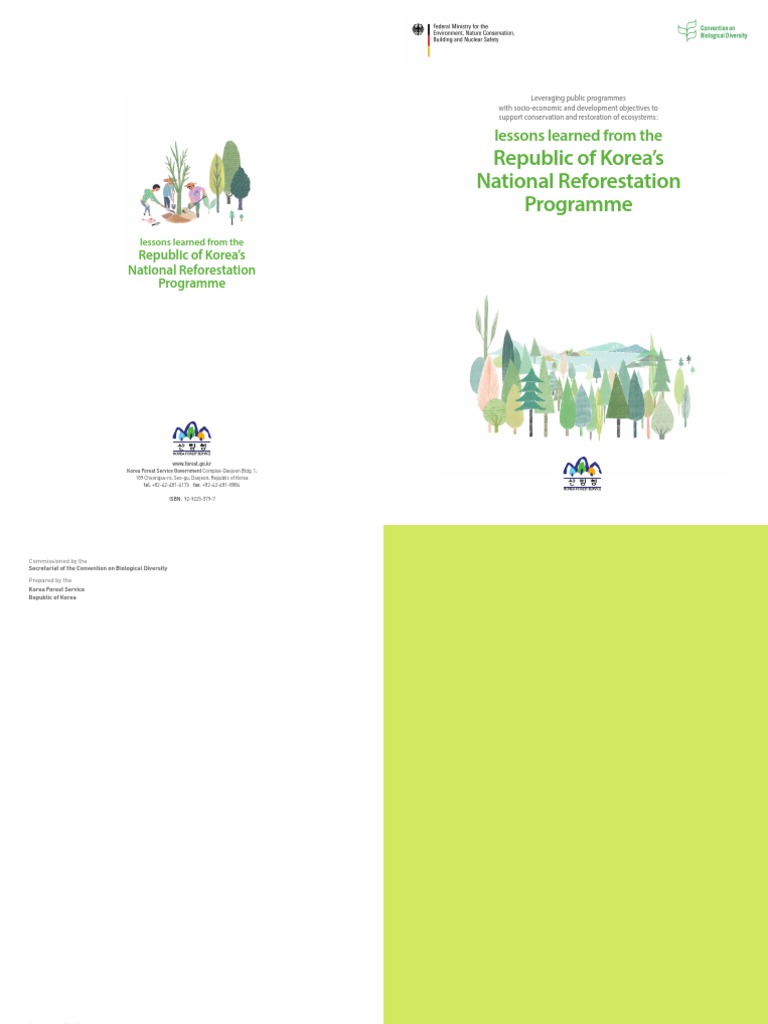 Korea National Reforestation Policy | PDF | Restoration Ecology ...