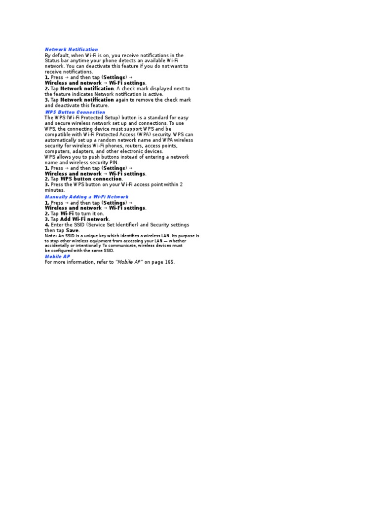 Wi-Fi Setup and Notification Guide | PDF | Finance & Money Management ...