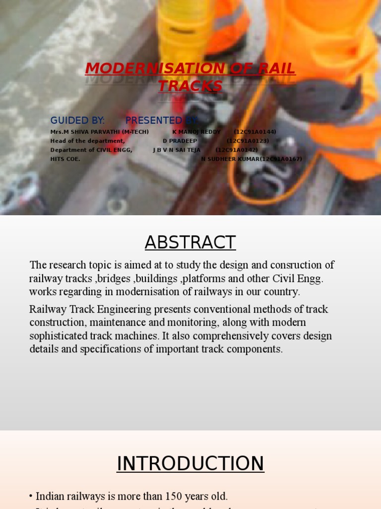 Design and Construction of Rail Tracks | PDF | Track (Rail Transport ...