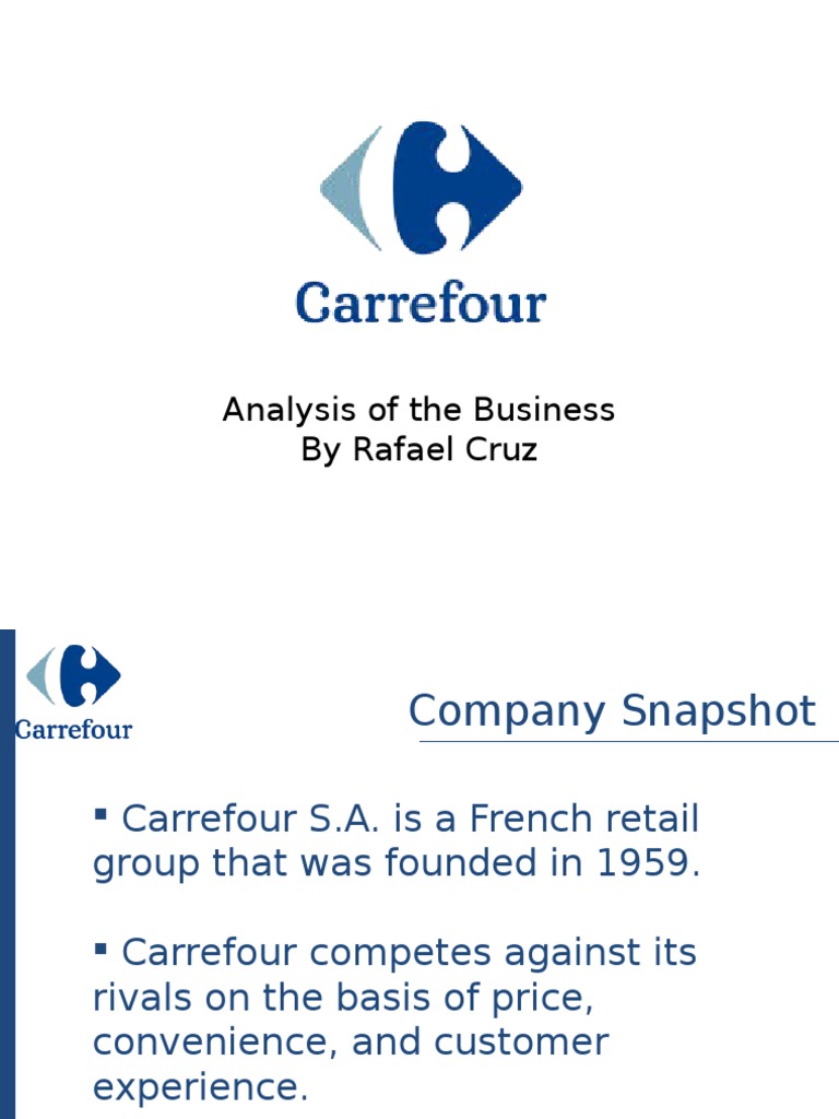 Carrefour Final Presentation | PDF | Retail | Grocery Store