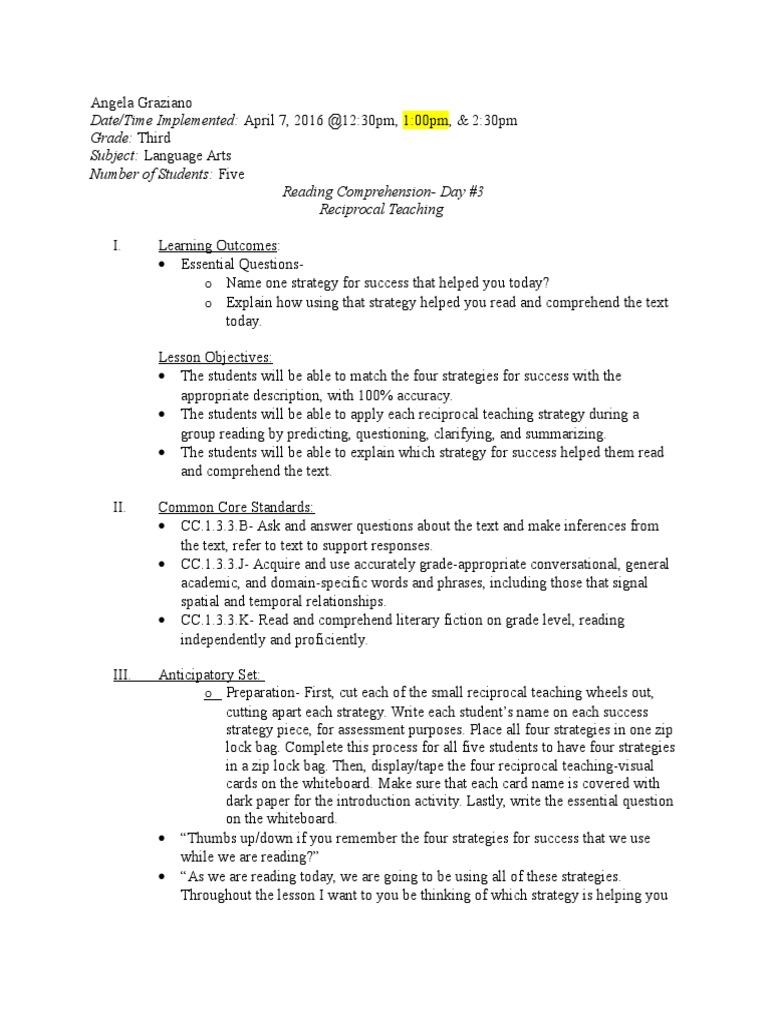 Third Grade Reading Strategies | PDF | Reading Comprehension | Reading ...