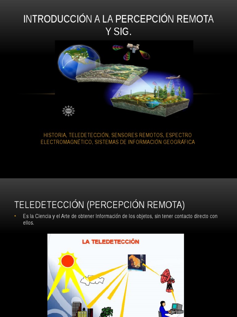 Teledeteccion y Sig | PDF | Sensores remotos | Radiación electromagnética