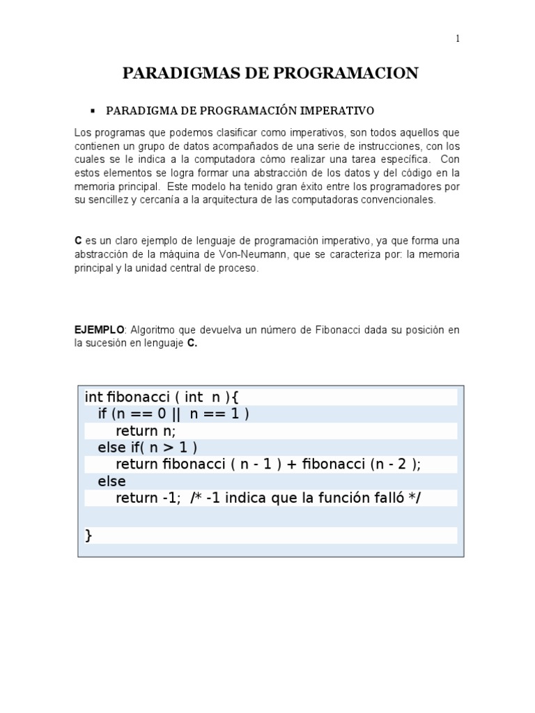 Paradigmas de Programacion | PDF | Lenguaje de programación | Programacion Funcional