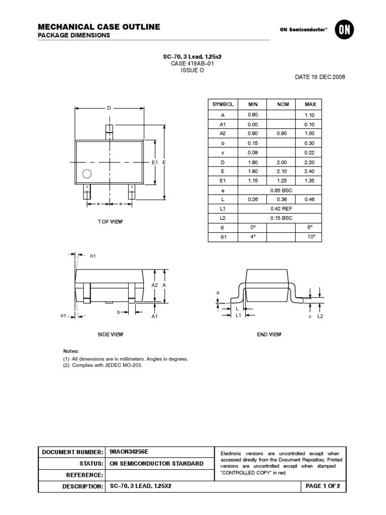 Mechanical Case Outline: Package Dimensions | PDF | Damages | Indemnity
