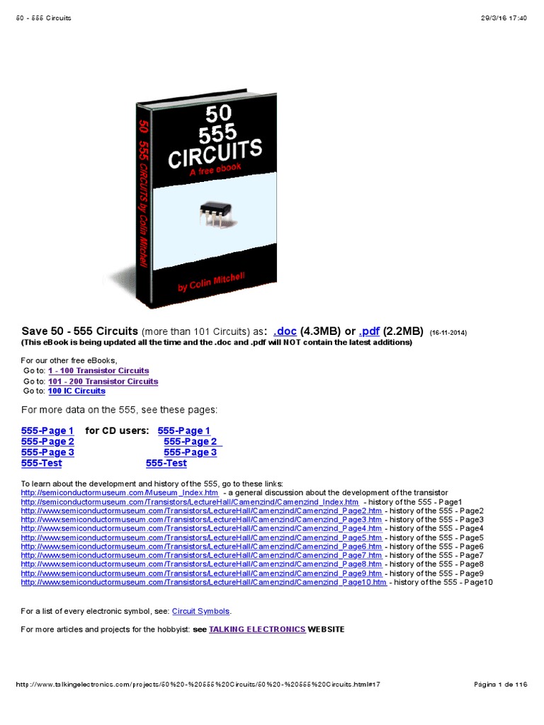 50 - 555 Circuits | PDF | Electronic Circuits | Electromagnetism