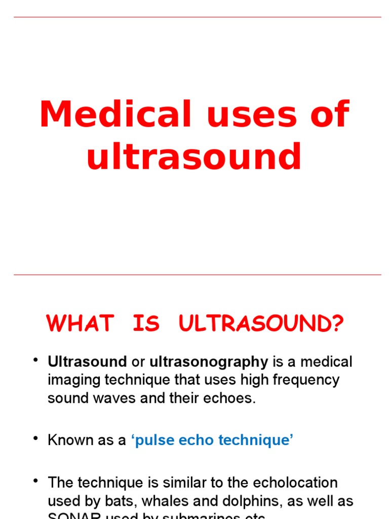 Lesson 10 - Ultrasound | PDF | Medical Ultrasound | Doppler Effect
