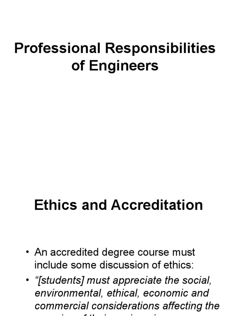 Engineers' Ethical Responsibilities Guide | PDF | Engineer | Critical ...