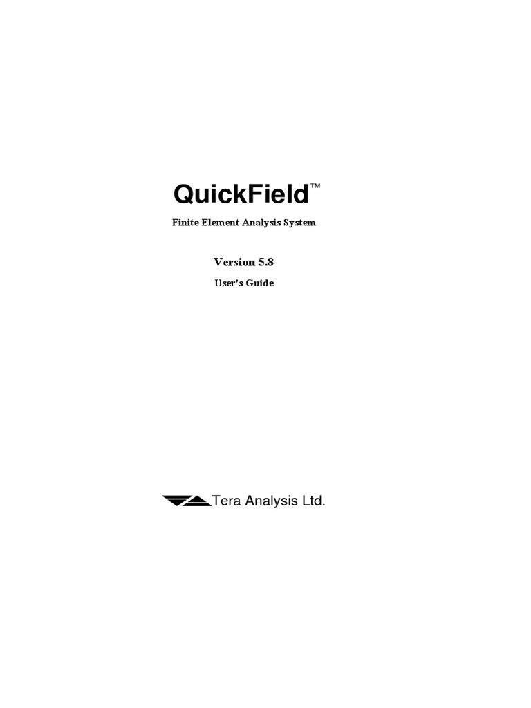 Quickfield Manual | PDF | Inductance | Magnetic Field