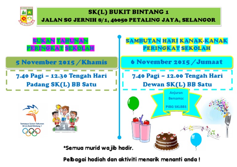 Banner Sambutan Hari Kanak-Kanak 2015 | PDF
