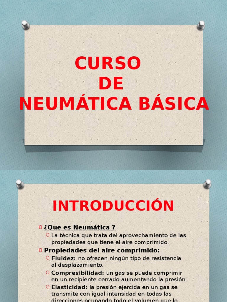 Curso de Neumática Basica | PDF | Presión | Gases