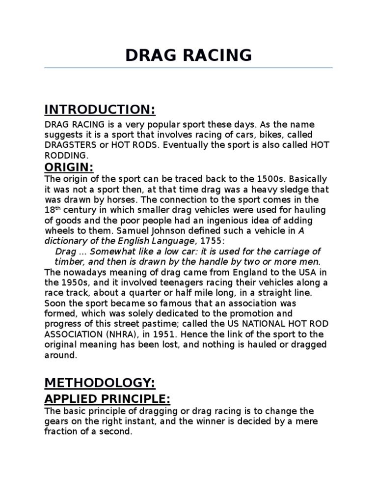 Drag Racing | Download Free PDF | Internal Combustion Engine | Turbocharger