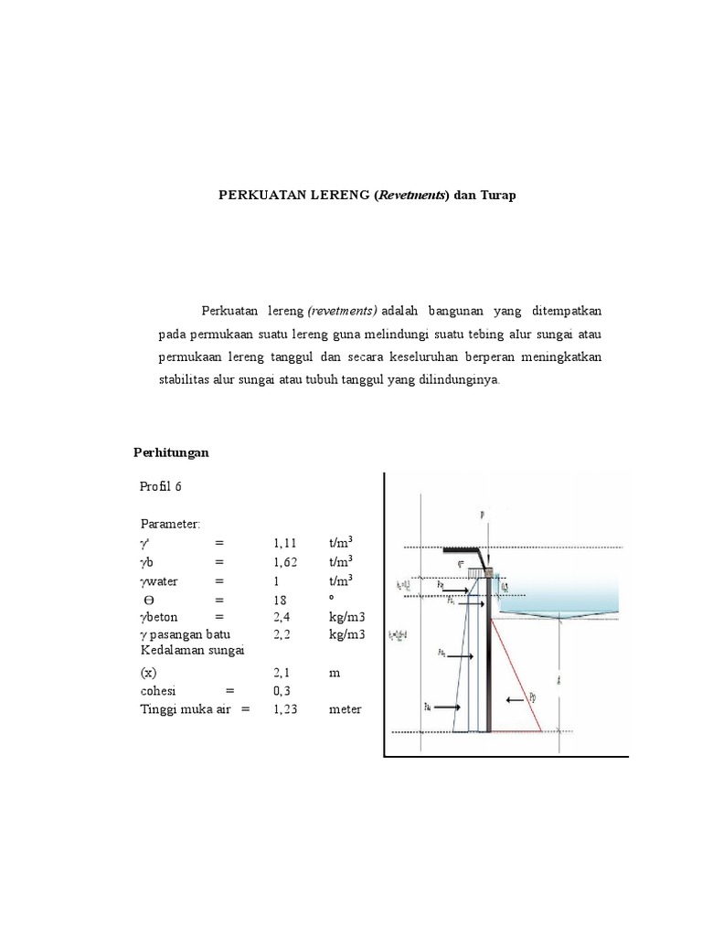 Contoh Perhitungan Turap | PDF