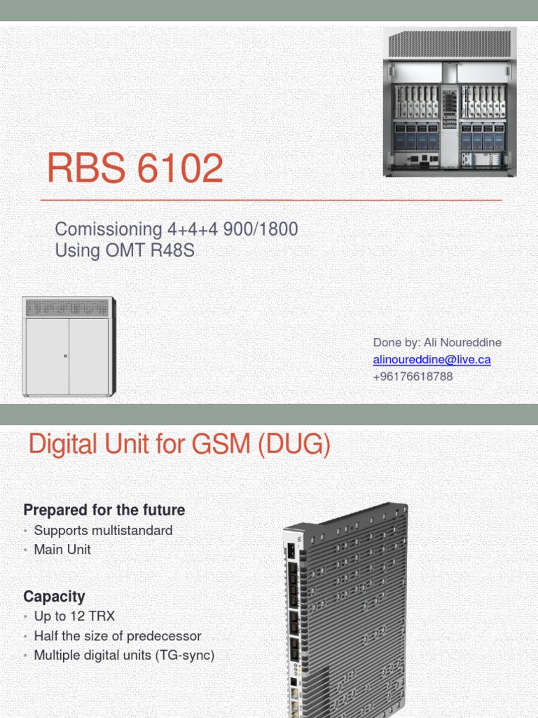 Configuring a Dual-Band RBS 6102 for 4G/LTE Using the OMT Tool | PDF
