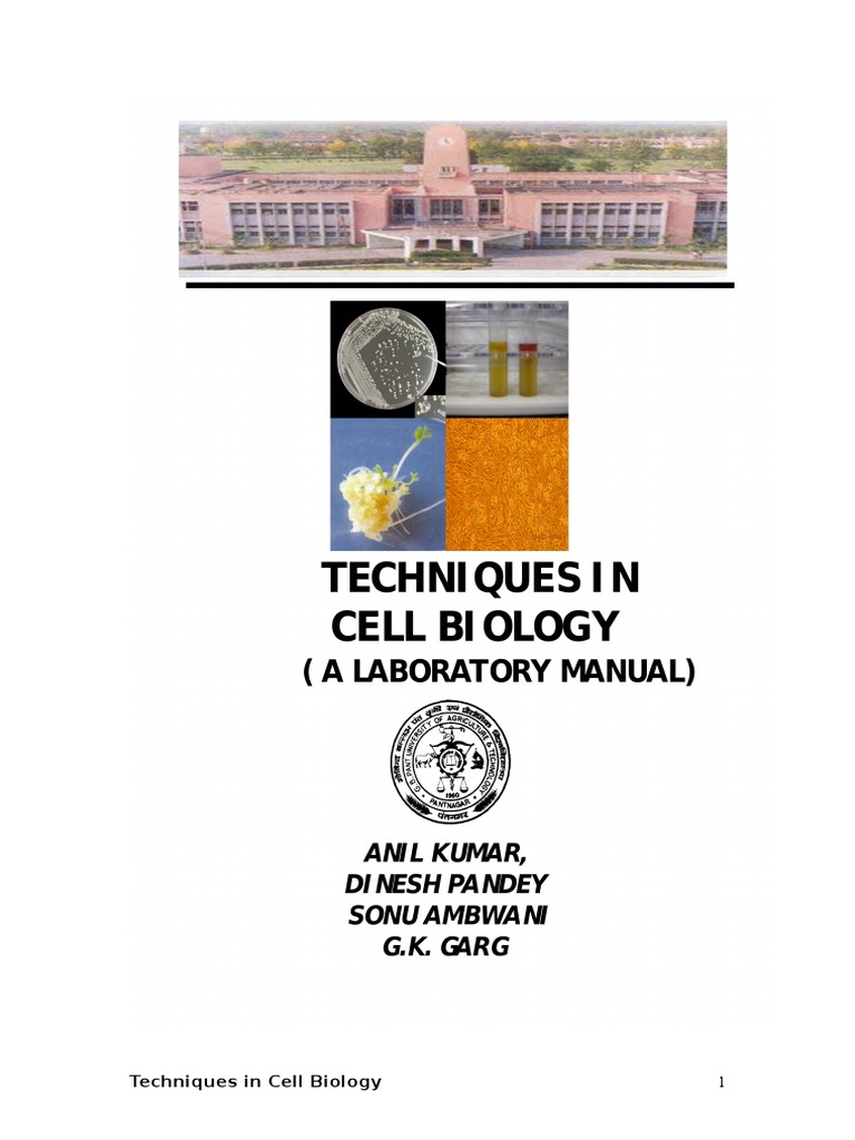 Techniques in Cell Biology Manual New1 | PDF | Lens (Optics) | Microscopy