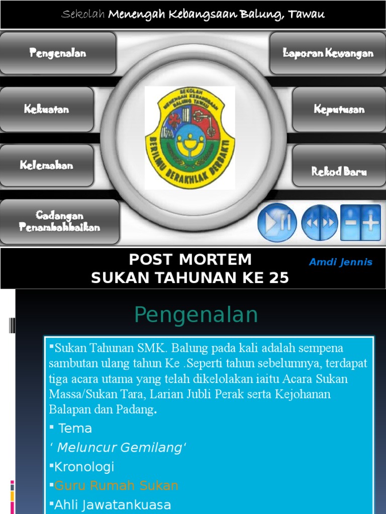 Post Mortem Sukan Tahunan SMK Balung | PDF | Karier & Perkembangan