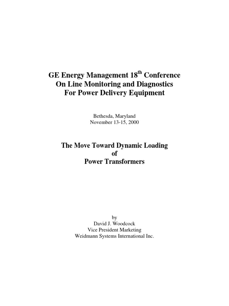 Dynamic Loading of Power Transformers | PDF | Transformer | Temperature