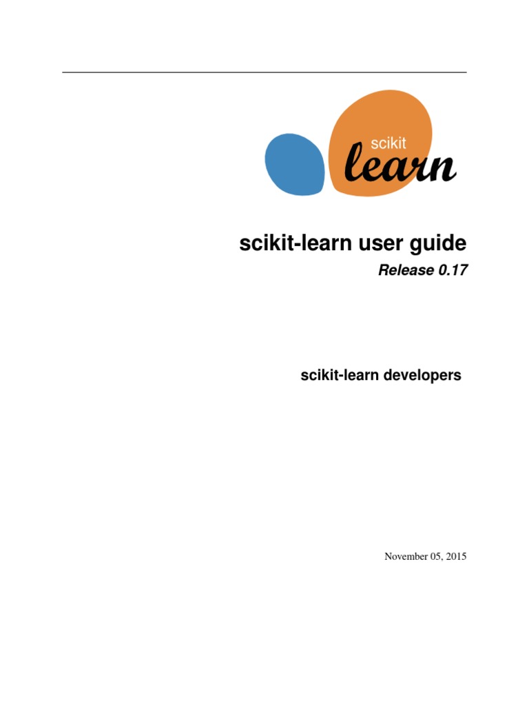 Scikit Learn Docs | PDF | Computers