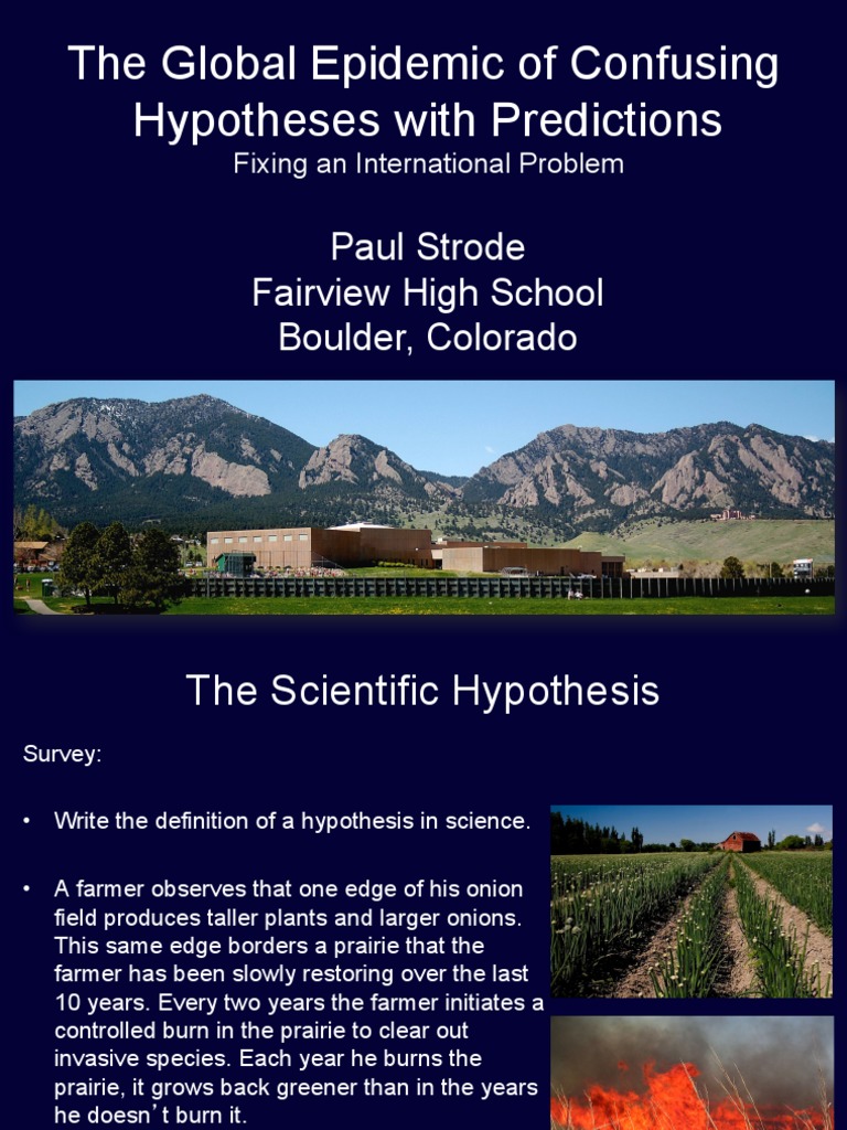 Hypothesis Presentation | PDF | Hypothesis | Experiment