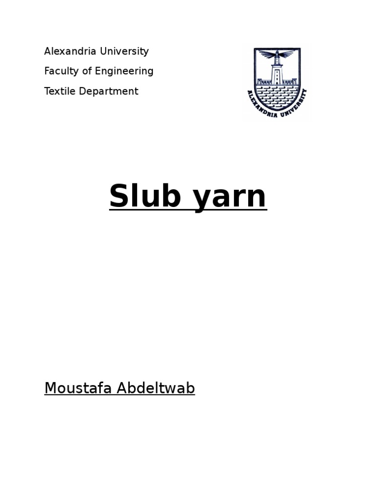 Slub Yarn | PDF | Yarn | Spinning (Textiles)