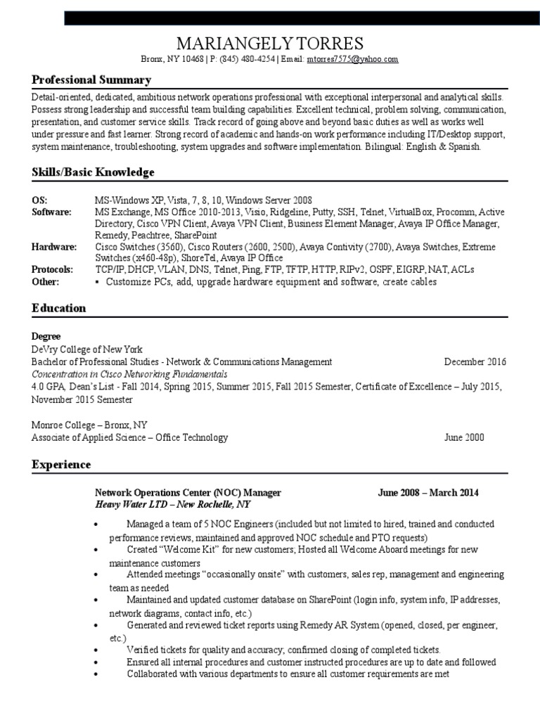 mari resume 2016 | Accounts Payable | Network Protocols | Free 30-day ...