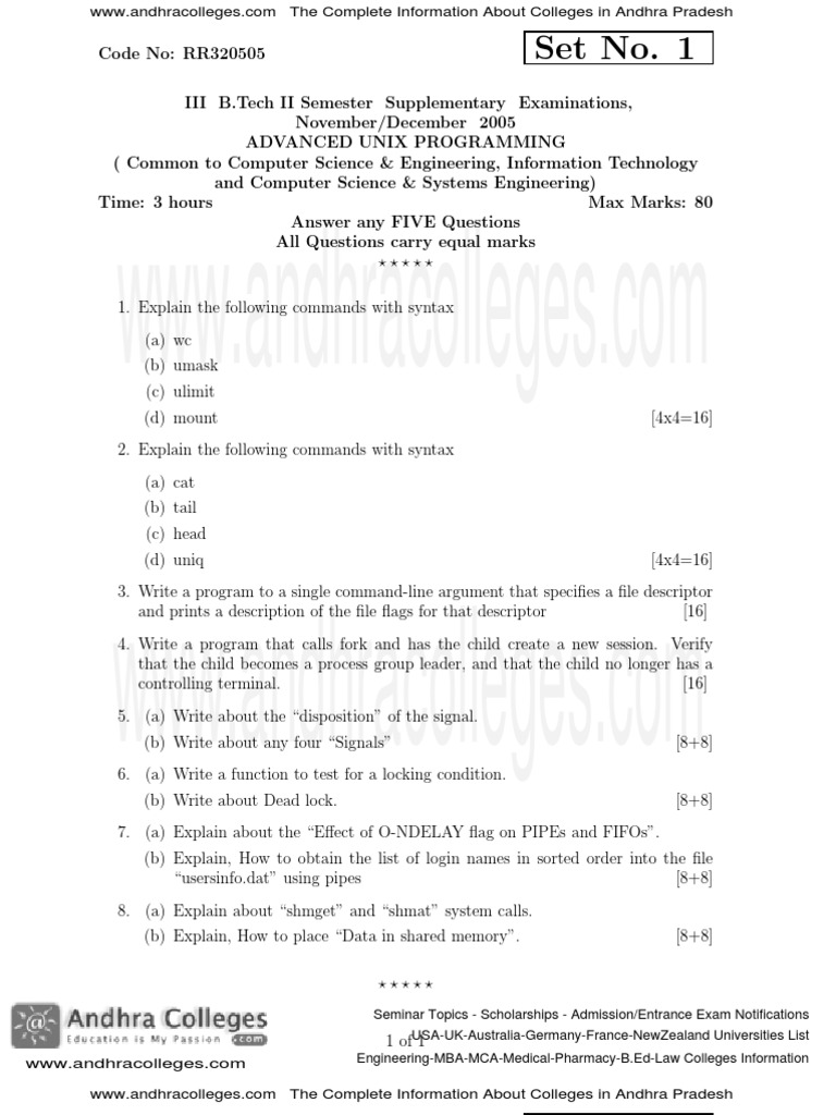 Aup 2005 | PDF | Command Line Interface | C (Programming Language)
