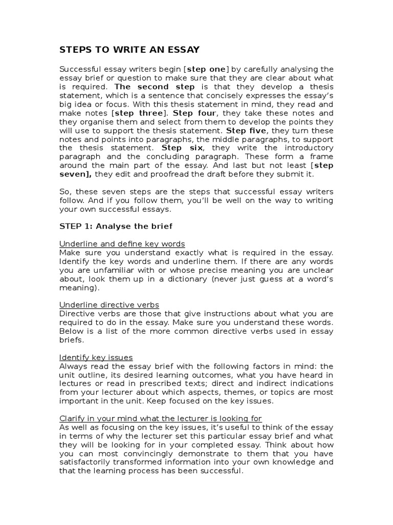 A Guide to Successful Essay Writing: Analyzing the Question, Developing ...