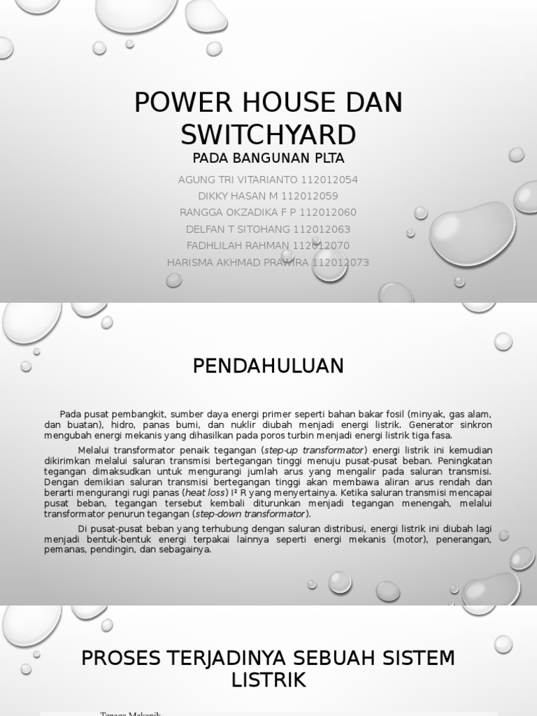 Power House & Switchyard | PDF