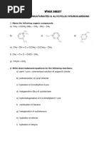 Alkanes Cycloalkanes Worksheet | PDF